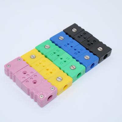 China Industrial Thermocouple Large Yellow/green/pink/blue/black Type K/T/J Pv Connector Plugs for sale
