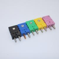 China Industrial Thermocouple Large Yellow/green/pink/blue/black Type K/T/J Pv Connector Plugs for sale
