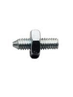 China M2.5 9mm Cone End Hex Head Bolts And Nuts Blue White Zinc Plated for sale