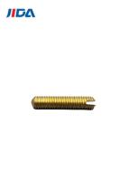 China Slotted Double Round Head Cap Copper Hex Socket Set Screws M3x14mm For Electrical Products for sale