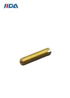 China Slotted Double Round Head Cap Copper Hex Socket Set Screws M3x14mm For Electrical Products for sale