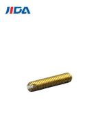 China Slotted Double Round Head Cap Copper Hex Socket Set Screws M3x14mm For Electrical Products for sale