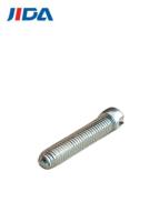 China M3 X 16mm Round Slotted Head Machine Screw Blue White Zinc for sale