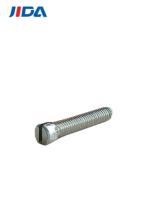 China M3 X 16mm Round Slotted Head Machine Screw Blue White Zinc for sale