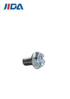 China M4 X 10mm Hexagon Cross Recessed Bolt Phillips Flange Head Screw for sale