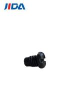 China Black Zinc Pan Head Cross Compound Grooved Phillips Machine Screws M5 x 6.4mm for sale
