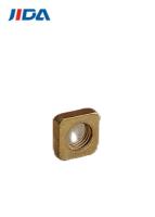 China IATF 16949 Lead Free square Copper Bolt Nut M3 Coupling Nut 1.5mm×4.6mm for sale
