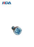 China 6.5mm Pan Head Threaded M3 Phillips Screw Zinc Plated for sale