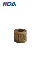 China Embossed Copper Brass Sleeve Threaded Insert Nut SGS Certificated for sale