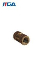 China Embedded Brass Screw Threaded Insert Nut M4 X 10mm for sale