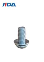 China M6 x 12.6mm Grade 8.8 Hex Washer Screw Flat Round Head Allen Bolt for sale