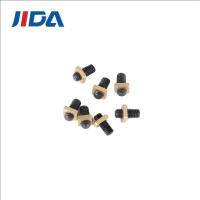 China Oxidized Blackening Q195 Hexagon Head Screw Black Hex Bolts M3 7.7mm for sale