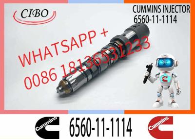 China Construction Machinery Parts PC1250-7 Excavator 6D170 Diesel Engine Parts Fuel Injector 6560-11-1114 for Komatsu for sale