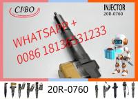 China original 20R-0760 Fuel Injector for  3408 3412 C3412 Engine D9R D9N 637G 631G 771D 375 5080 Excavator Diesel Injector Replacement for OEM 179-6020 original new injector for sale