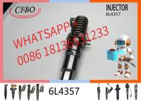China original 6L4357 Fuel Injector Assembly for  3512 E3512 C3500 Diesel Engine Common Rail Injector Assy Replacement for OEM 4P9075 4P9076 0R1759 original new injector for sale