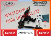 China Denso original 295050-0240 Diesel Common Rail Fuel Injector Replacement for J08E Engine 500 Ranger Truck SK330-8 SK350-8 23670-E0450 23670-E0540 original new injector for sale
