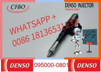 China Denso original Denso original Denso Diesel Injector Nozzle 095000-0801 095000-0800 095000-0802 for 6D125 SAA6D125E-3 PC400-7 PC450-7 Tracked Excavators Replacement for OEM new original new injector for sale