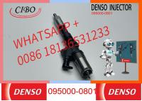 China Denso original Denso original Denso Diesel Injector Nozzle 095000-0801 095000-0800 095000-0802 for 6D125 SAA6D125E-3 PC400-7 PC450-7 Tracked Excavators Replacement for OEM new original new injector for sale