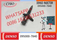 China Denso original Denso diesel fuel injector 095000-7840 high pressure common rail injector nozzle assembly replacement for OEM new injector original new injector for sale