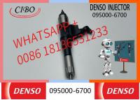 China Denso original  common rail injector 095000-6700 high pressure diesel fuel injection nozzle assembly replacement for OEM diesel engine parts original new injector for sale