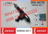 China Denso original  Common Rail Diesel Fuel Injector 098000-8011 VG124608005 VG1246080051 Injector Assy for HOWO A7 D12 Engine Truck original new injector for sale