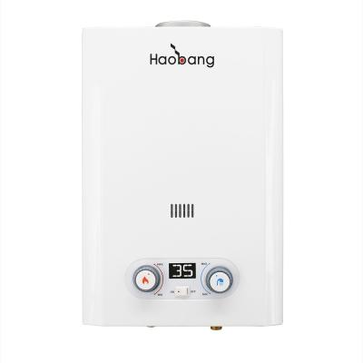 China Zero Water Pressure Gas Water Heater White NG Plateau Countries for sale