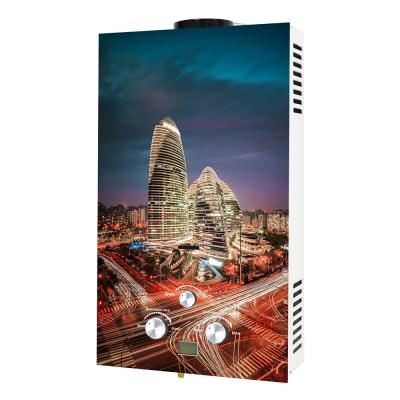 China 2.6 GPM LPG NG Gas Water Heater Flue Exhaust Glass Panel for sale