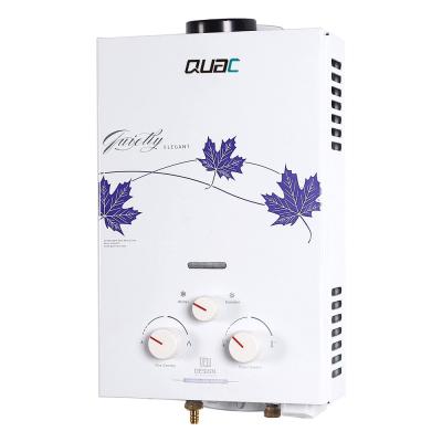 China 12KW 6Liters Manual Control Gas Water Heater Glass Paintings for sale