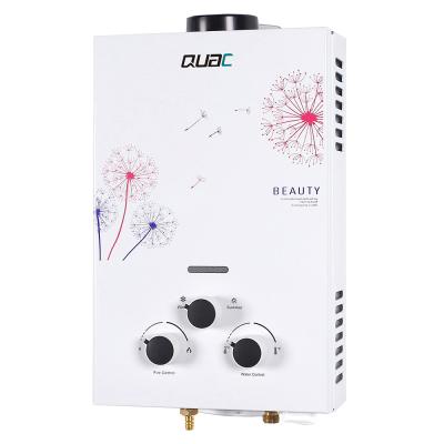 China 6L 12KW NG Gas Water Heater Optional Summer & Winter Switch White for sale