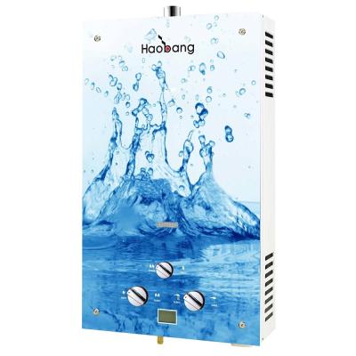 China 20KW Gas Boiler LPG NG Type Water Heater Colorful Glass Panel for sale
