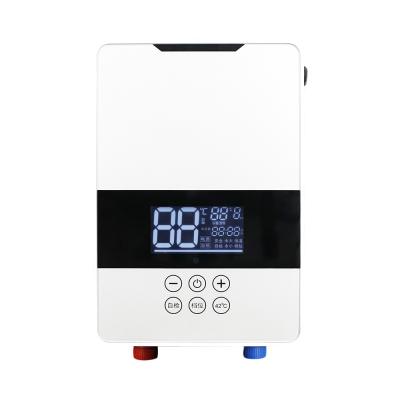 China Instant Electric Water Heater Acrylic Panel 5500W Tankless Shower for sale