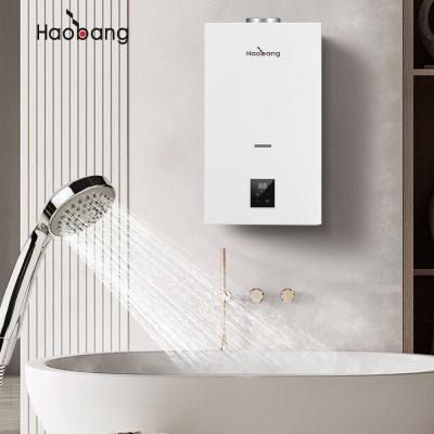 China 80°C Thermostat Settings Flue Gas Water Heater with Silk Screen Printing Logo and 1% Free Spare Parts for sale