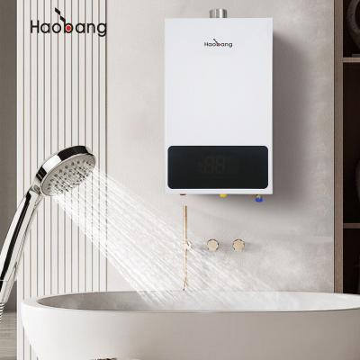China Kitchen / Balcony Forced Exhaust Gas Water Heater With Electric Ignition And Optional LED Displayer for sale