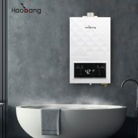 China 220V/110V Forced Exhaust Gas Water Heater With Oxygen Free Copper Heat Exchanger And 2.64 GPM Water Flow Rate for sale