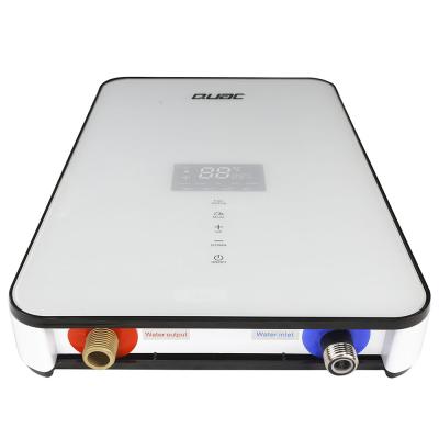 China Touch Control 8KW Electric Tankless Water Heater Optional Booster Pump Space Saving Design Heating Solution for Business for sale