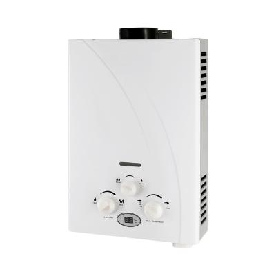 China Instant Hot Water Heater Flue Gas Water Heater Electronic Ignition White Coated Panel Material Commercial Heating System for sale