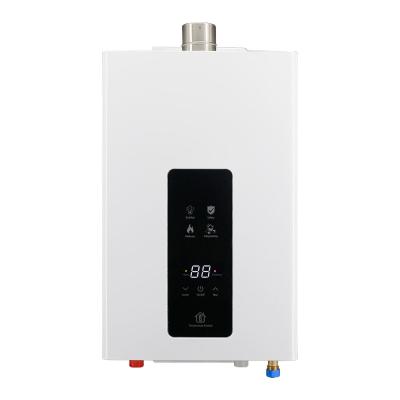 China Heat Input 21kW Forced Exhaust Gas Water Heater Featuring Electronic Ignition and Temperature Control Range 35 to 80 Degree Heating Solution for sale