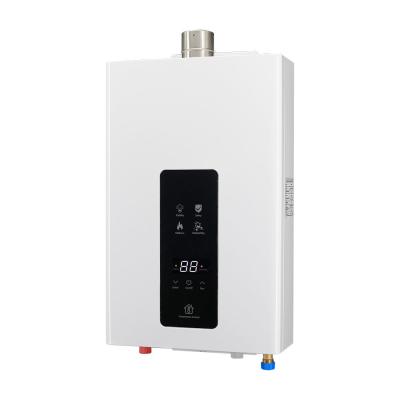 China Plate Iron Power Vented Gas Water Heater Suitable for Kitchen Balcony Installation Providing Consistent Hot Water Supply for sale