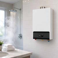 China 10 Liters Capacity Forced Exhaust Gas Water Heater Incorporating Forced Ventilation Fan System and 00208Mpa Pressure for Operation for sale