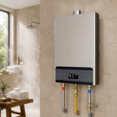 China Water Flow Rate 2.64 GPM Forced Exhaust Gas Water Heater Designed for Heat Transfer and Operation in Commercial Settings for sale
