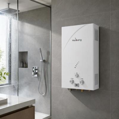 China Commercial Flue Gas Water Heater Featuring Rated Gas Pressure LPG 2800pa NG 2000pa and Copper Heat Exchange Material for Performance for sale