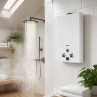 China Temperature Range 32°C-65°C Tankless Gas Water Heater Battery Operated Ignition Method Continuous Hot Water Flow Heating for sale