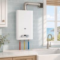 China White LPG Gas Water Heater Digital Display Technology Providing Consistent Hot Water Supply for Commercial and Domestic for sale
