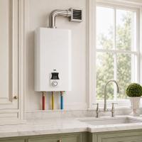 China Gas Power Source Gas Water Heater Incorporating 3 Burner Configuration Suitable for Restaurants Hotels and Facilities for sale