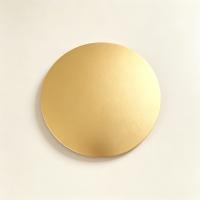 China 10 Inch Plain Round Gold Cake Board 2.5mm Thick Food Safe Moisture-Resistant Cake Drum for Bakery for sale