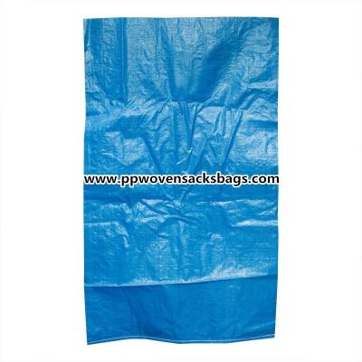 China Blue PP Woven Bags 51x76cm 70g/m² for Chemical Packaging - 25kg SWL Industrial Polypropylene Sacks for sale