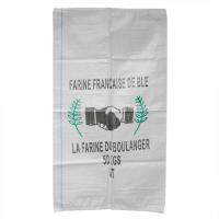 China White PP Woven Bags 50kg Capacity 60x103cm Wheat Packaging Tear Resistant Polypropylene Sacks for sale