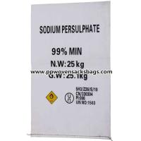 China Professional Anti-corrosion PP Woven Bags 51x81cm 25kg Capacity for Sodium Persulfate Packaging for sale