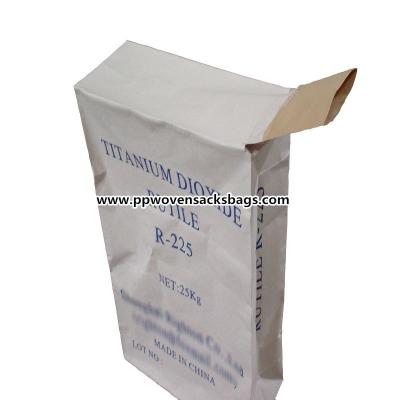 China Durable Kraft Paper Valve Sealed Bags for Titanium Dioxide - 25kg Capacity, 46x56x16cm Dimensions for sale