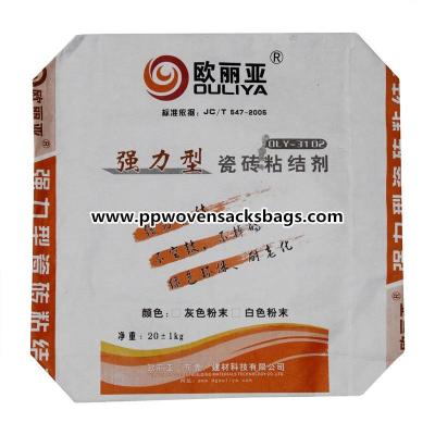 China Eco-friendly Kraft Paper Valve Sealed Bags for Tile Adhesive 13.5